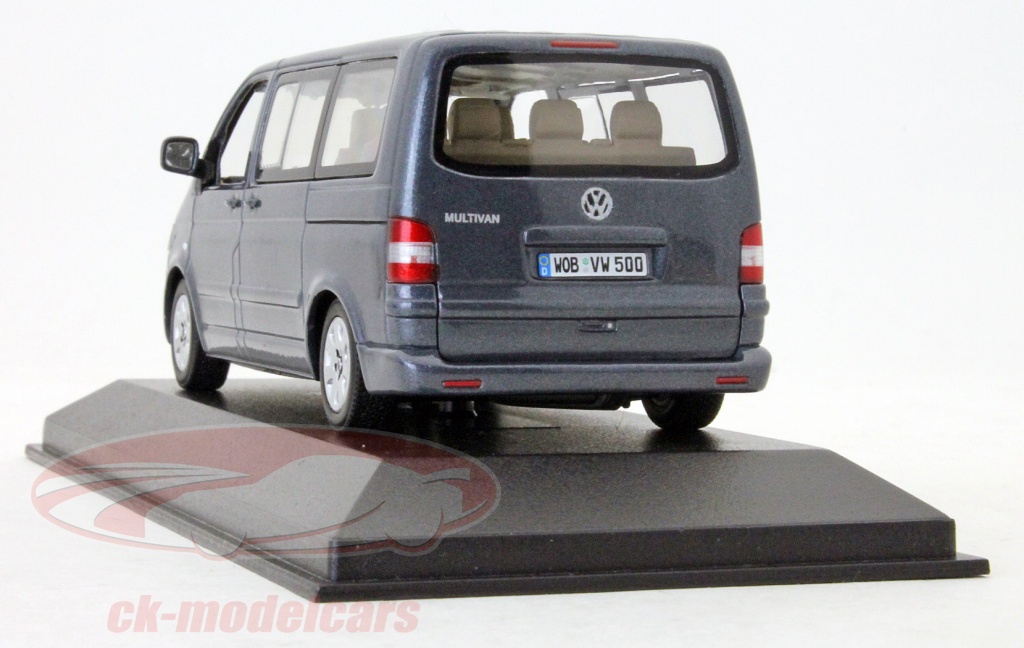 Minichamps 1:43 VW Multivan T5 grey metallic 842902126 model car ...