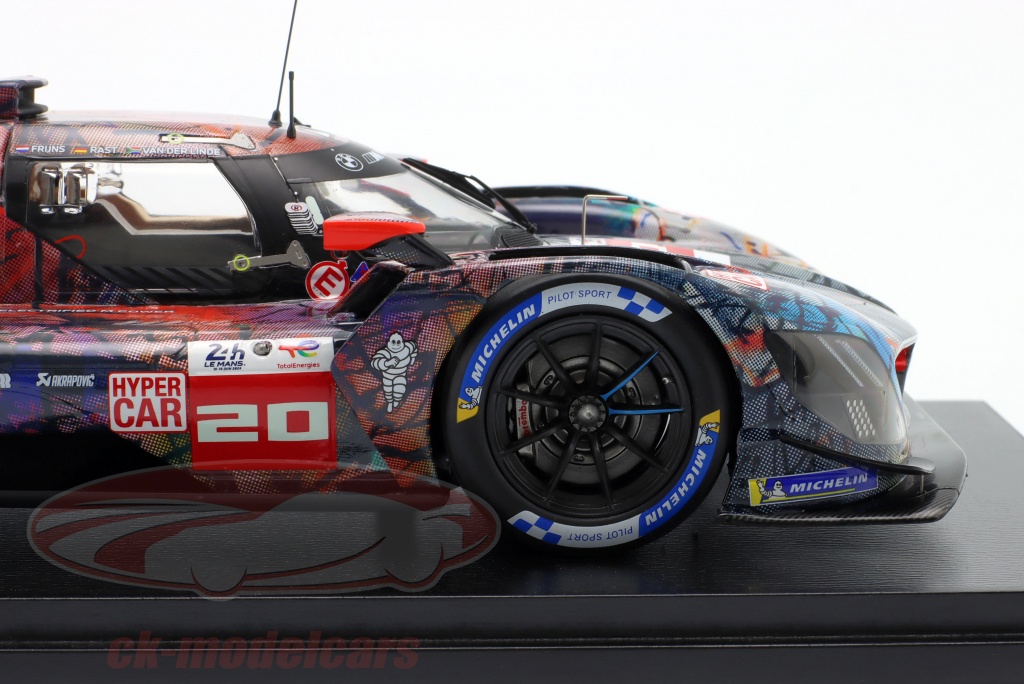 BMW M Hybrid V8 #20 24h LeMans 2024 Art Car Julie Mehretu 1:18 Spark ...