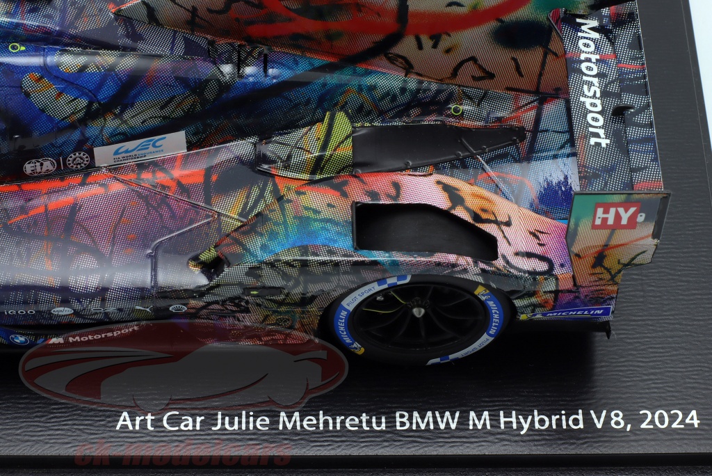 BMW M Hybrid V8 #20 24h LeMans 2024 Art Car Julie Mehretu 1:18 Spark ...