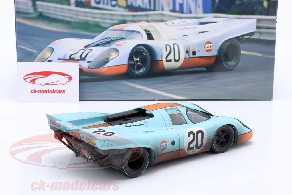 WERK83 1:18 Porsche 917K Gulf #20 24h LeMans 1970 Dirty Version CK93997 modèle voiture CK93997 ...