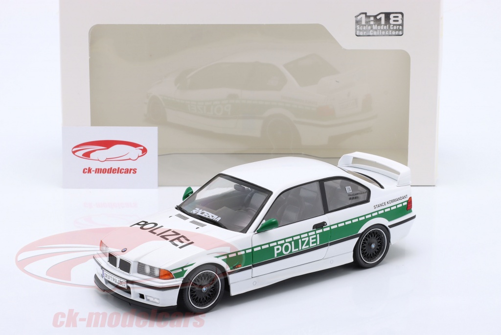 Solido 1:18 BMW M3 (E36) Coupe year 1991 Drift Polizei white / green ...