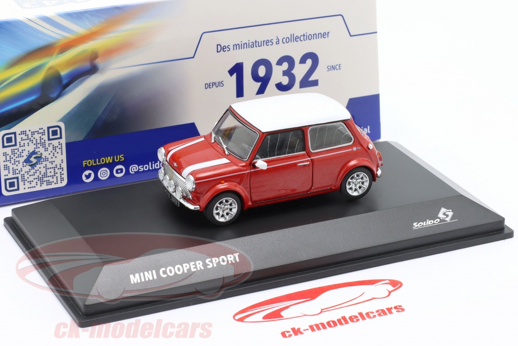 Solido 1:43 Mini Cooper Sport year 1997 red S 4316603 model car S ...