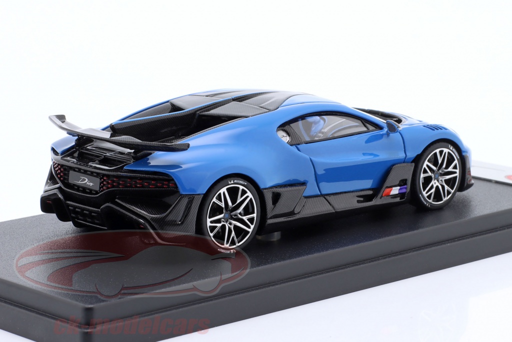 LookSmart 1:43 Bugatti Divo 建造年份 2018 French Racing 蓝色的 LS497D 模型 汽车 LS497D