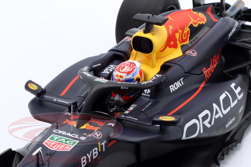 Minichamps 1:18 Max Verstappen Red Bull RB20 #1 Winner Bahrain GP Formula 1 world champion 2024 ...
