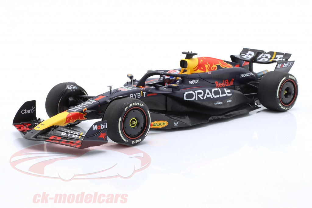 Minichamps 1:18 Max Verstappen Red Bull RB20 #1 Winner Bahrain GP Formula 1 world champion 2024 ...