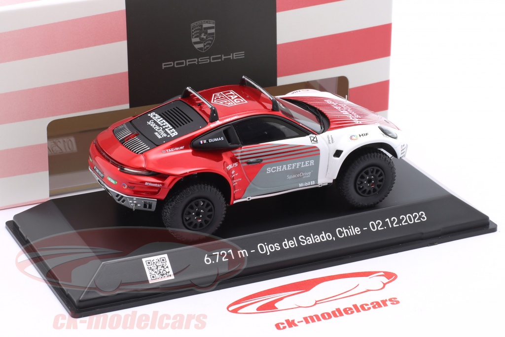 Spark 1:43 Porsche 911 Offroad Edith record d'altitude Chili 2023 ...