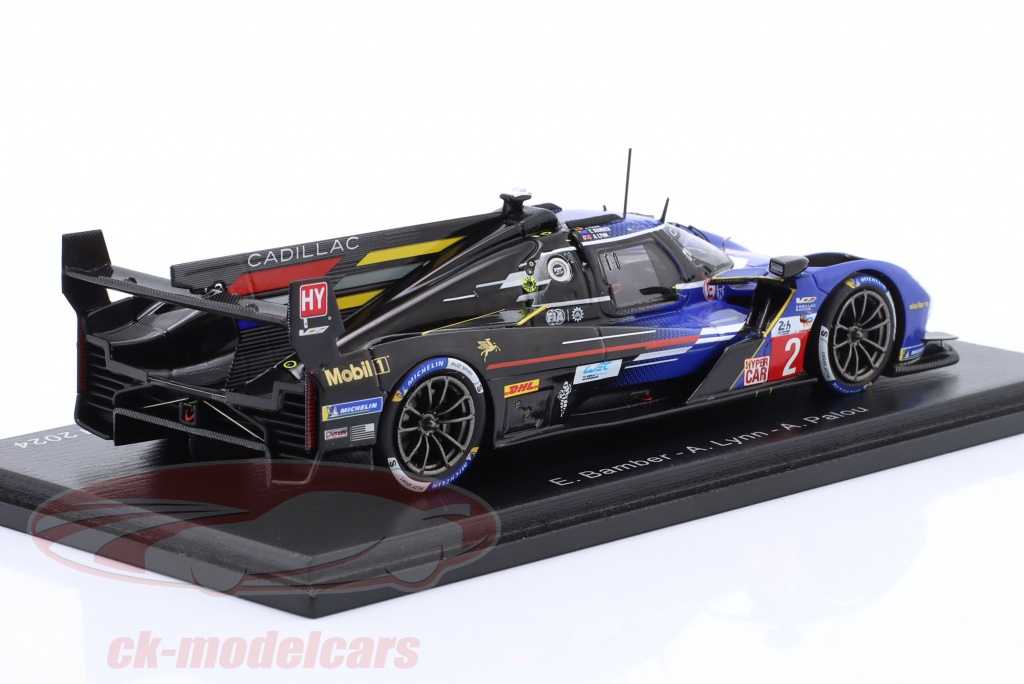 Spark 1:43 Cadillac V-Series.R #2 7ème 24h LeMans 2024 Bamber, Lynn, Palou S9110 modèle voiture ...