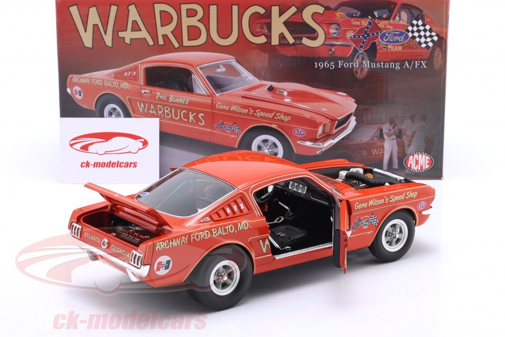 GMP 1:18 Ford Mustang A/FX Warbucks Phil Bonner 建設年 1965 赤 A1801872 モデル ...
