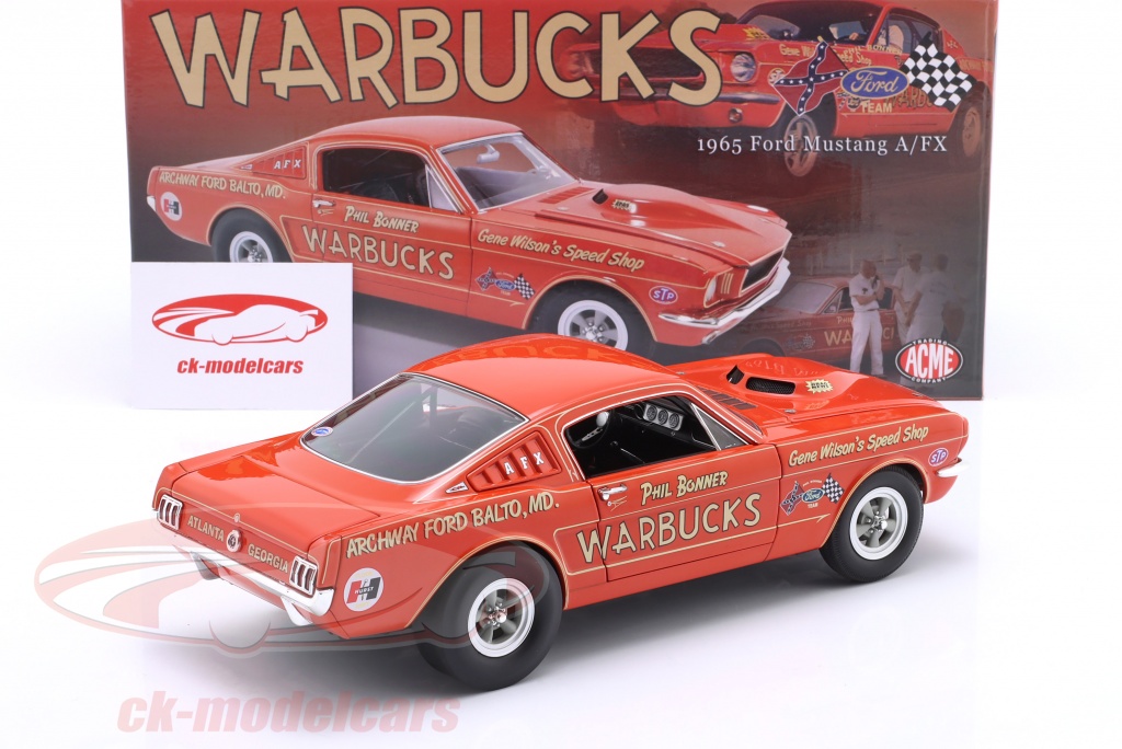 GMP 1:18 Ford Mustang A/FX Warbucks Phil Bonner 建設年 1965 赤 A1801872 モデル ...
