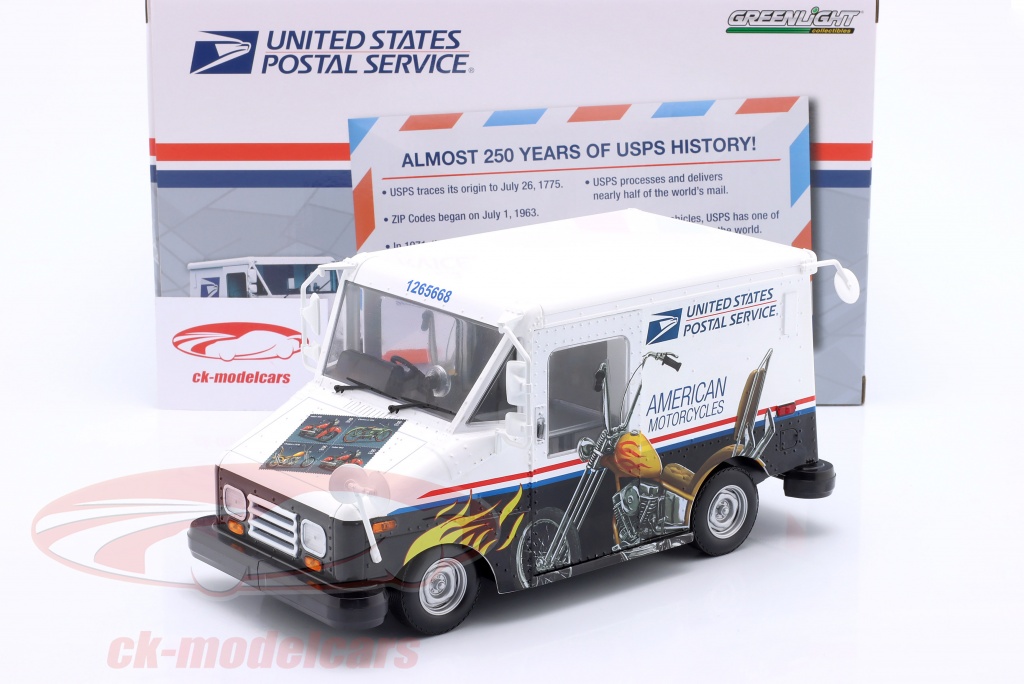 Greenlight 1:18 Grumman LLV United States Postal Service (USPS) blanco ...