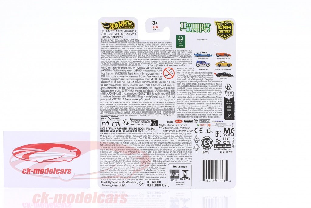 HotWheels 1:64 Lancia Stratos Zero Hammer Drop orange / black HRV77 ...