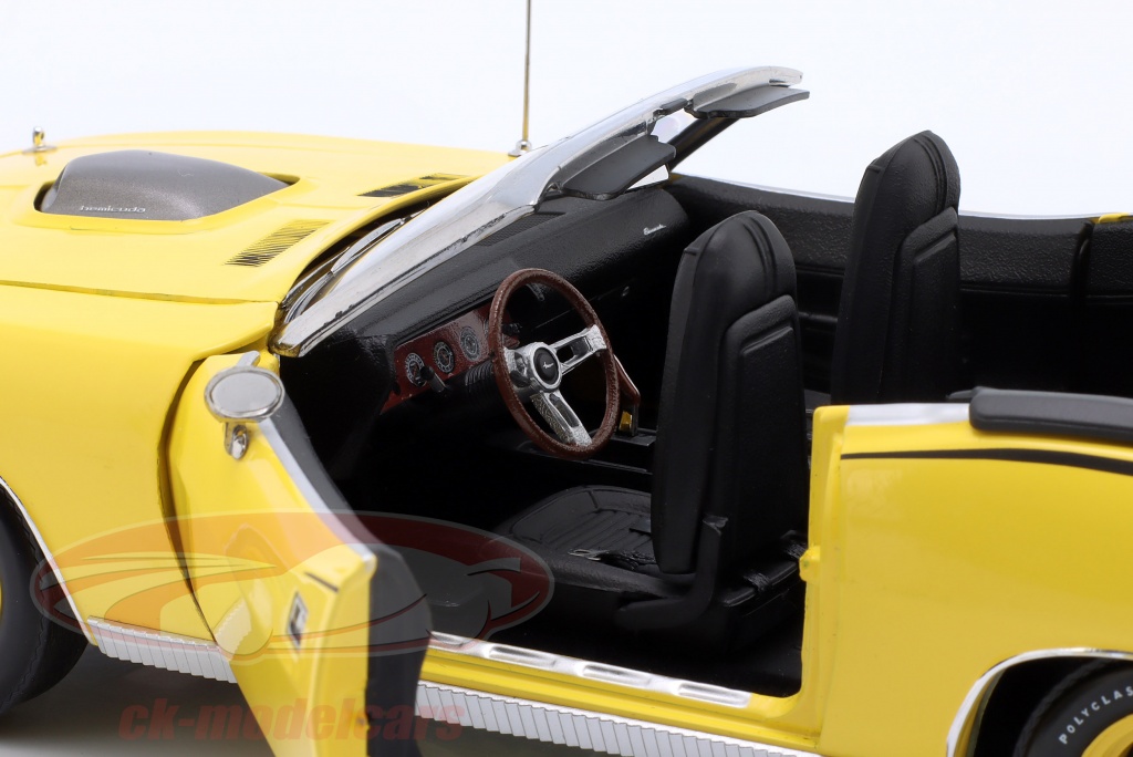 GMP 1:18 Plymouth Cuda Convertible year 1970 yellow A1806129 model car ...
