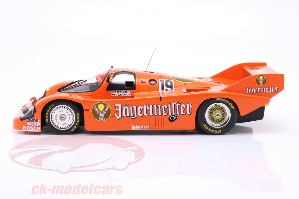 WERK83 1:12 Porsche 956B Jägermeister #19 winnaar 1000km Imola 1984 Stuck, Bellof handtekening ...