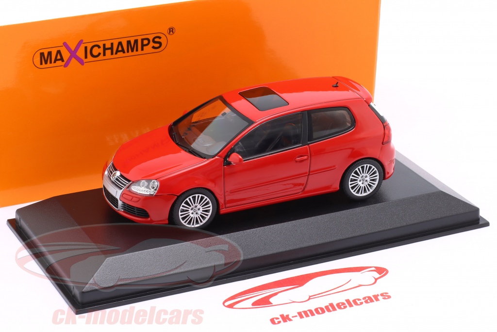 Minichamps 1:43 Volkswagen VW Golf V R32 year 2005 red 940054500 model ...