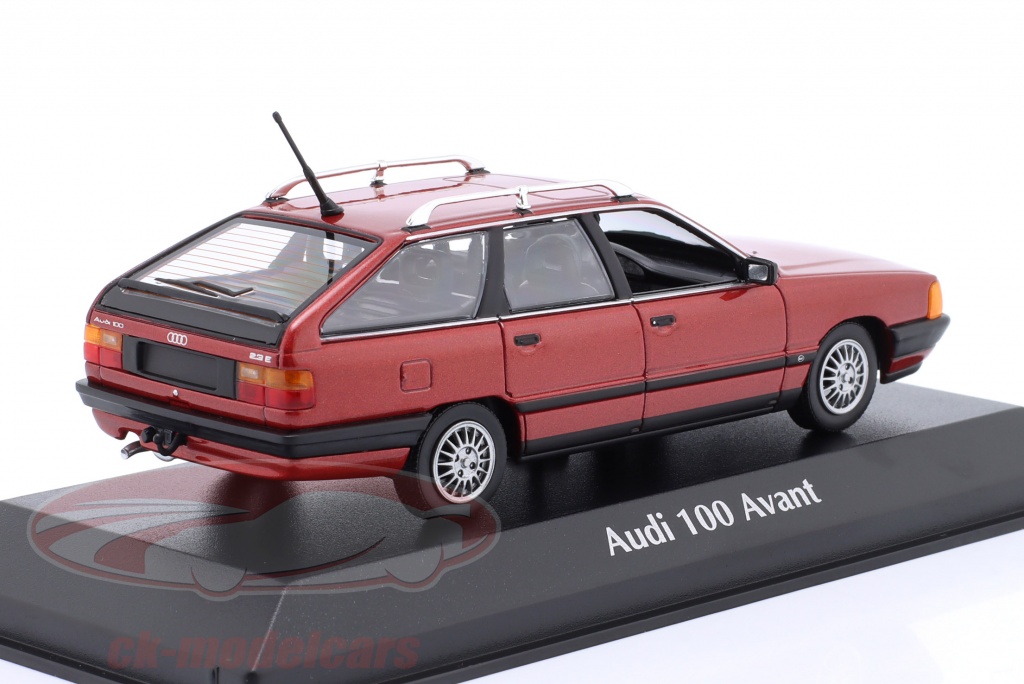 Minichamps 1:43 Audi 100 Avant (C3) année de construction 1990 rouge ...