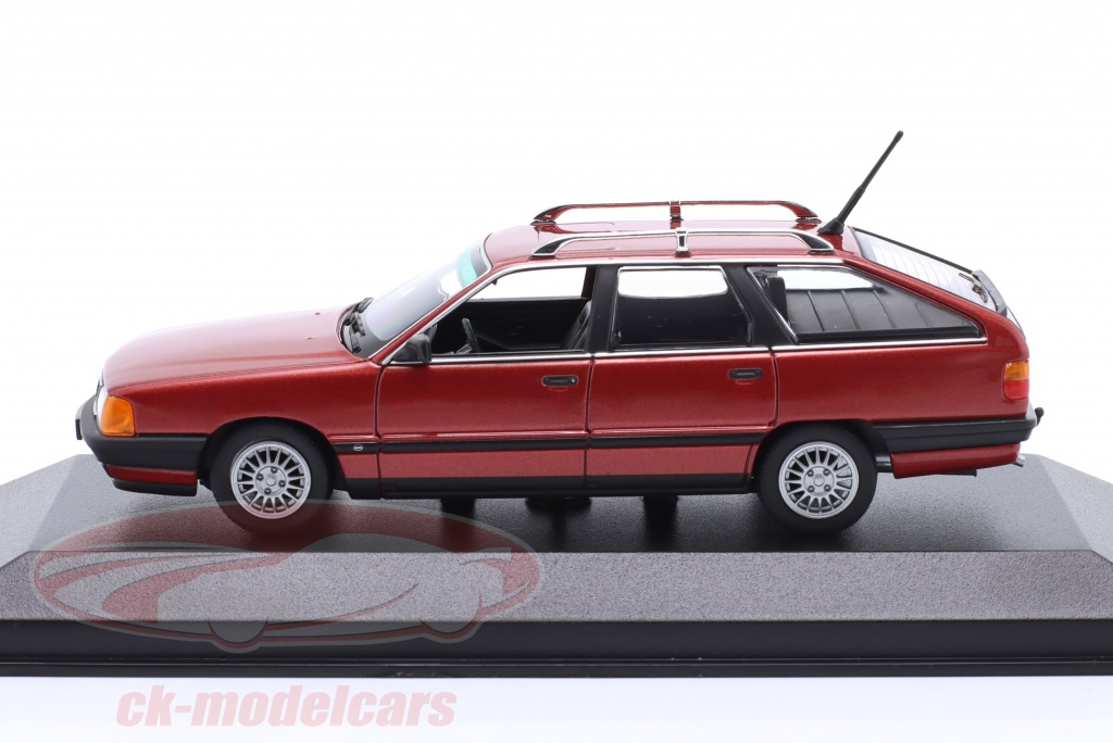 Minichamps 1:43 Audi 100 Avant (C3) année de construction 1990 rouge ...