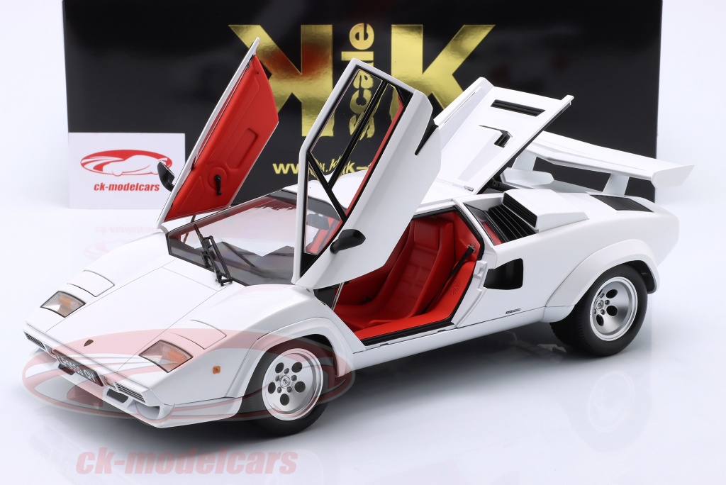 KK-Scale 1:12 Lamborghini Countach LP 5000 S QV année de construction 1985 blanc KKDC120142 ...
