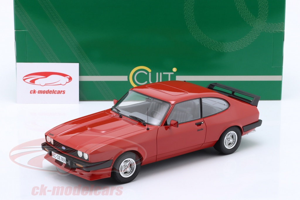 Cult Scale Models 1:18 Ford Capri 2.8 Turbo year 1981 red CML215-2 ...