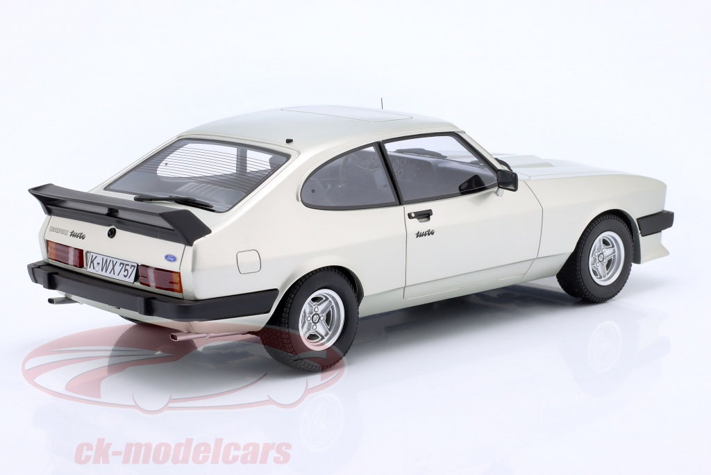 Cult Scale Models 1:18 Ford Capri 2.8 Turbo year 1981 silver metallic ...