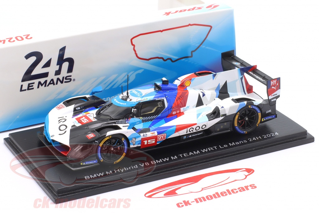 Spark 1:43 BMW M Hybrid V8 #15 24h LeMans 2024 Marciello, Vanthoor, Wittmann S9119 模型 汽车 S9119 ...