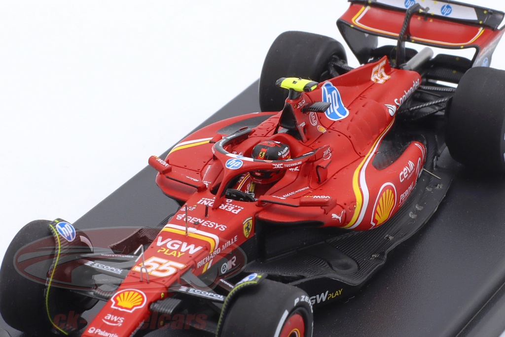 LookSmart 1:43 Carlos Sainz jr. Ferrari SF-24 #55 3位 Monaco GP 式 1 2024 LSF1064 モデル 車 LSF1064 ...