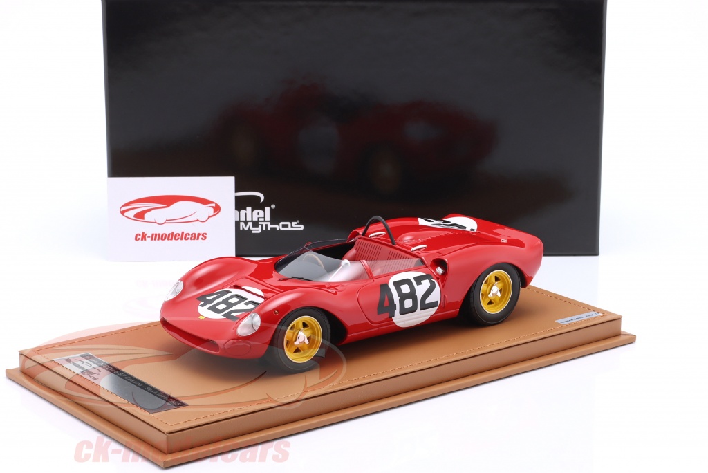 Tecnomodel 1:18 Ferrari Dino 206 SP #482 gagnant Cesana-Sestrieres 1965 ...