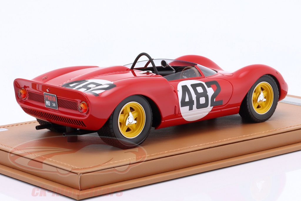 Tecnomodel 1:18 Ferrari Dino 206 SP #482 gagnant Cesana-Sestrieres 1965 ...