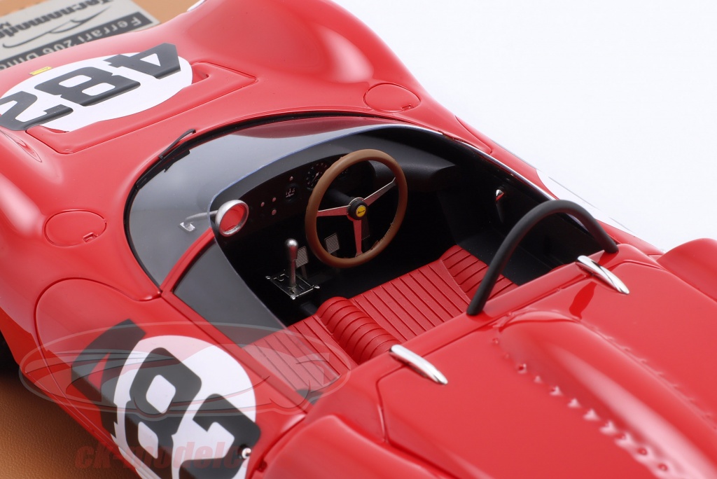 Tecnomodel 1:18 Ferrari Dino 206 SP #482 Winner Cesana-Sestrieres 1965 ...