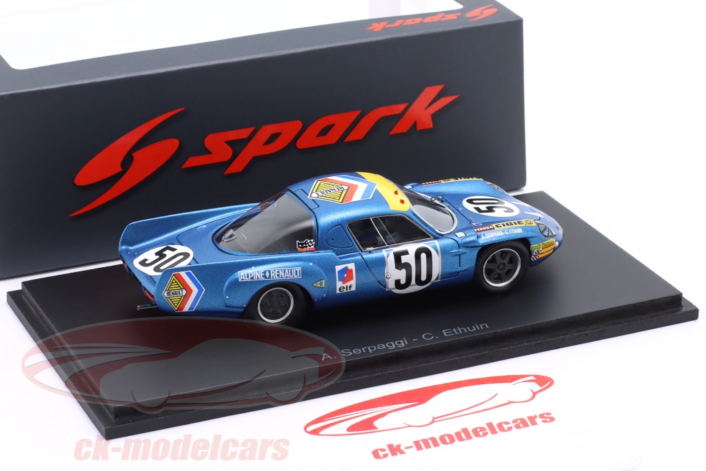 Spark 1:43 Alpine A210 #50 Winner P1.15 24h LeMans 1969 Serpaggi ...