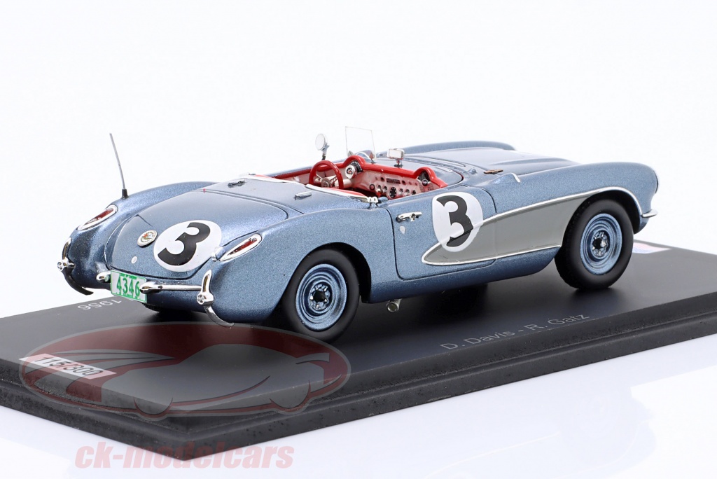 Spark 1:43 Chevrolet Corvette C1 #3 12h Sebring 1956 Davis, Gatz US181 ...