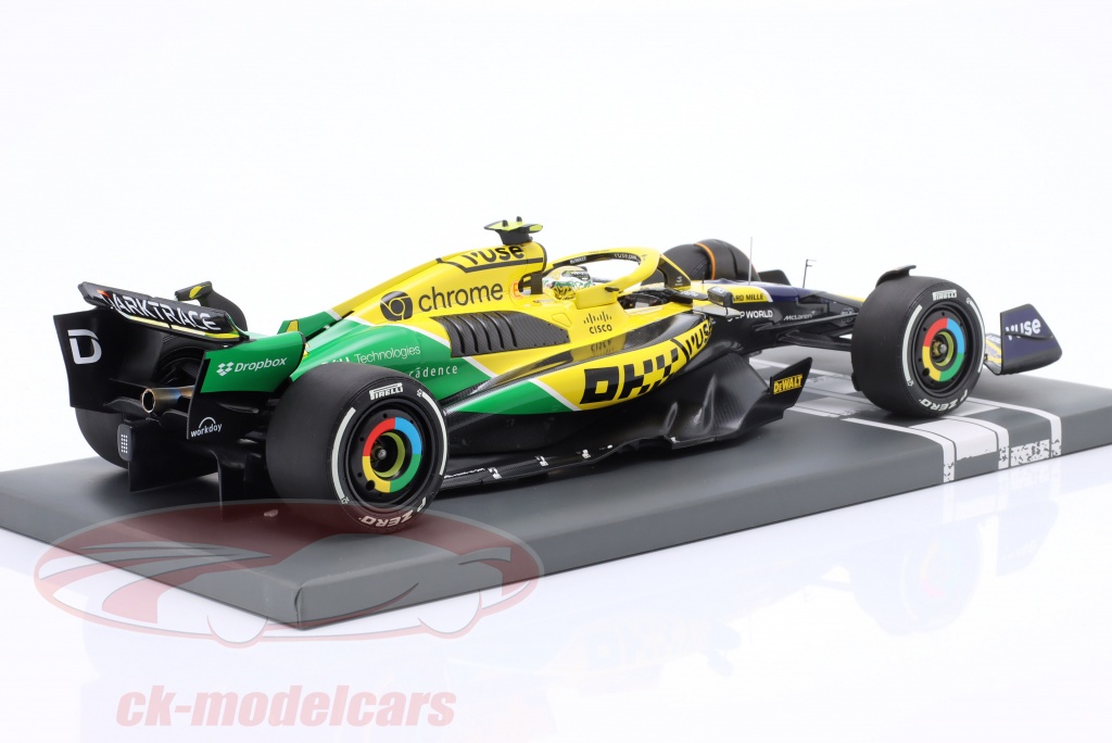 Minichamps 1:18 Lando Norris McLaren MCL38 #4 4ème Monaco GP formule 1 2024 537242604 modèle ...