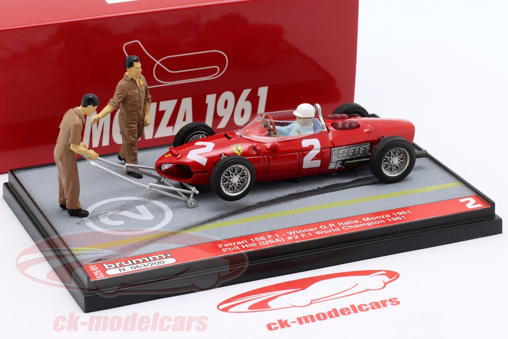 Brumm 1:43 Phil Hill Ferrari 156 #2 Winner Italy GP Formula 1 World ...
