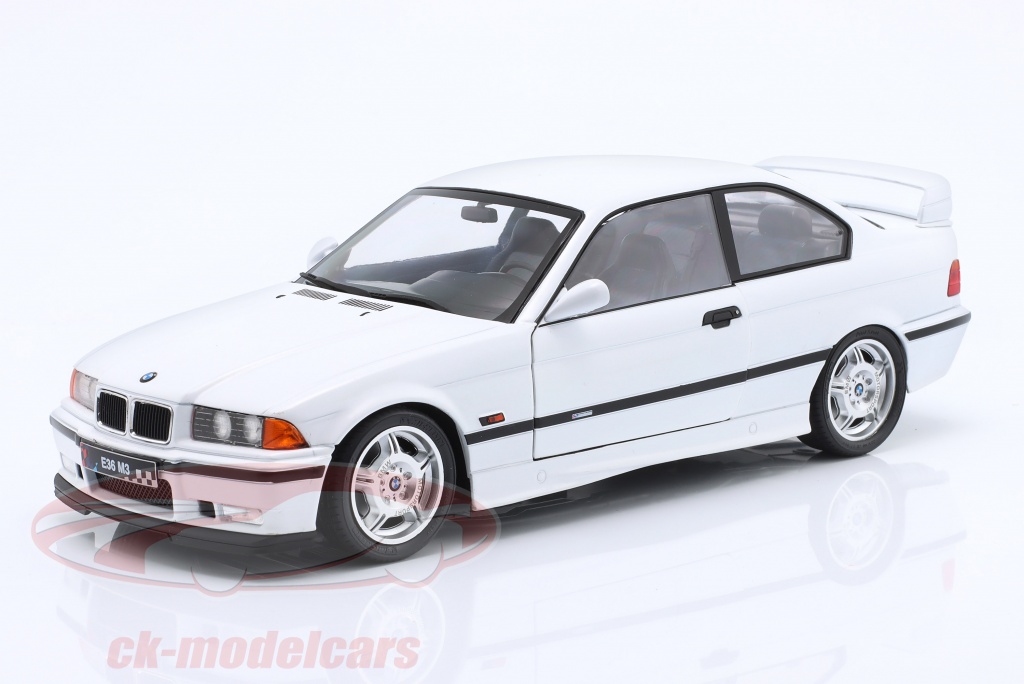 Solido 1:18 BMW M3 Lightweight Coupe E36 Plain Body Version 1995 white ...