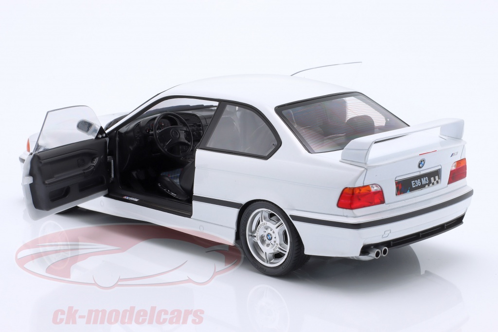 Solido 1:18 BMW M3 Lightweight Coupe E36 Plain Body Version 1995 white ...