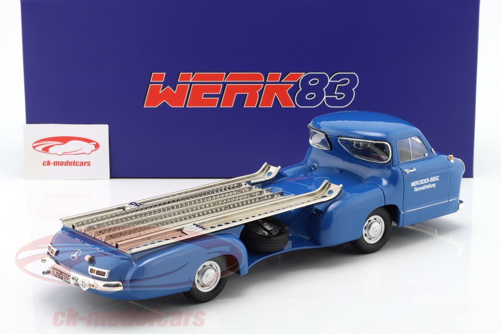WERK83 1:18 Mercedes-Benz Racing transporter "the blue Wonder" year ...