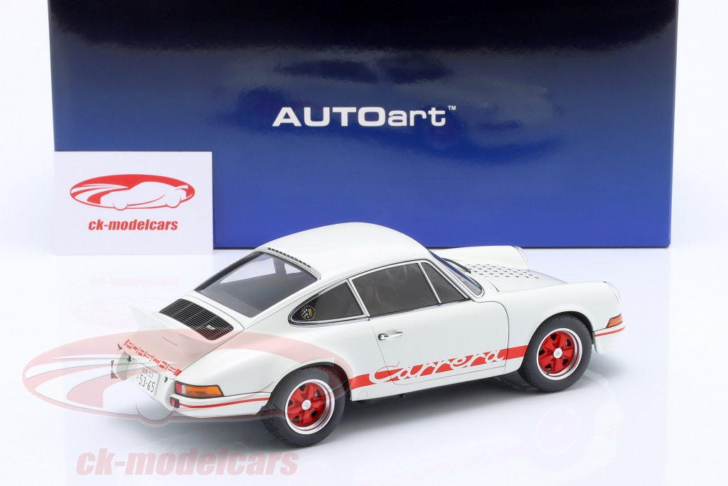 AUTOart 1:18 Porsche 911 Carrera 2.7 RS "The Circuit Wolf" white / red ...