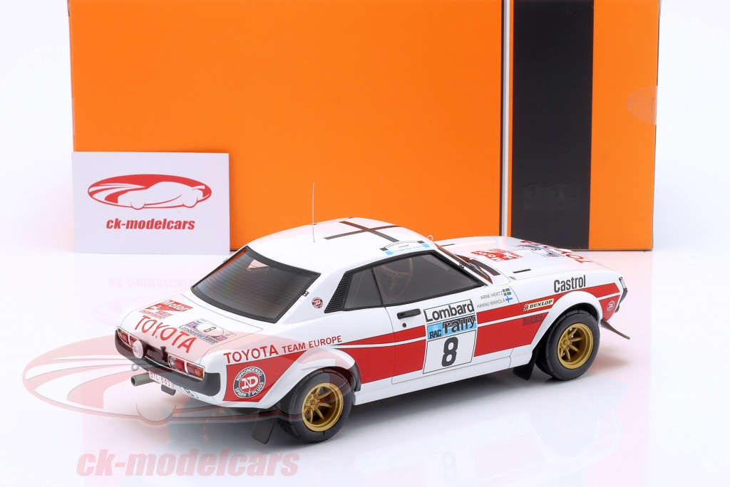 Ixo 1:18 Toyota Celica 2000 GT (RA21) #8 2番目 RAC Rallye 1977 Mikkola ...