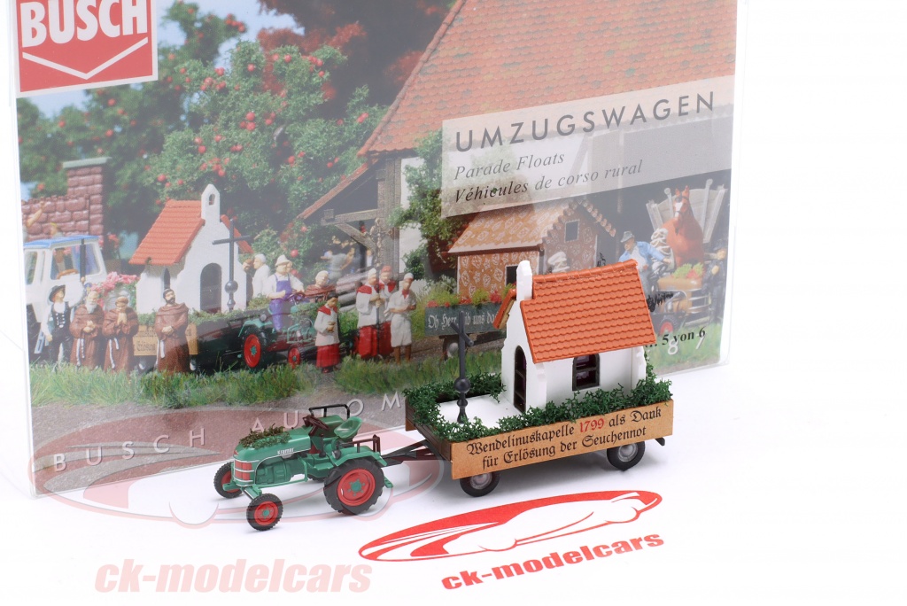 Busch 1:87 Set Kramer KL11 tractor with Parish Moving van 40062 model ...
