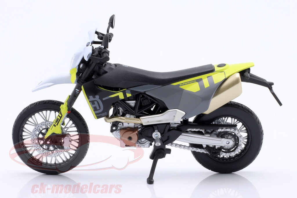 Maisto 1:12 Husqvarna 701 Supermoto Year 2023 black / yellow / white ...