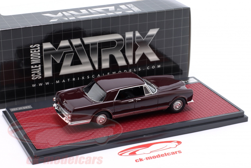 Matrix 1:43 Facel-Vega Excellence EX2 year 1962 maroon MX40601-022 ...