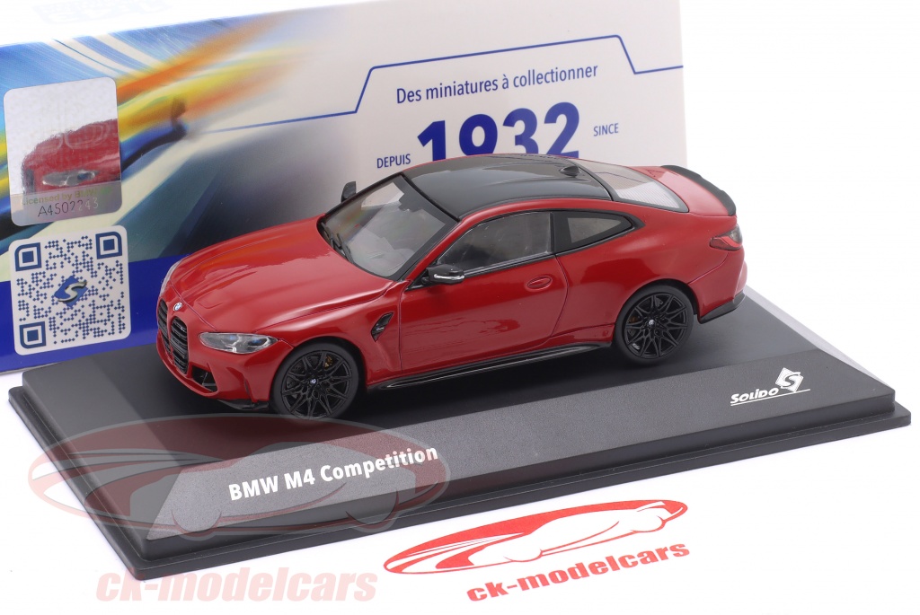 Solido 1:43 BMW M4 (G82) Competition Year 2023 Imola red S4316001 model car S4316001 421438244 ...