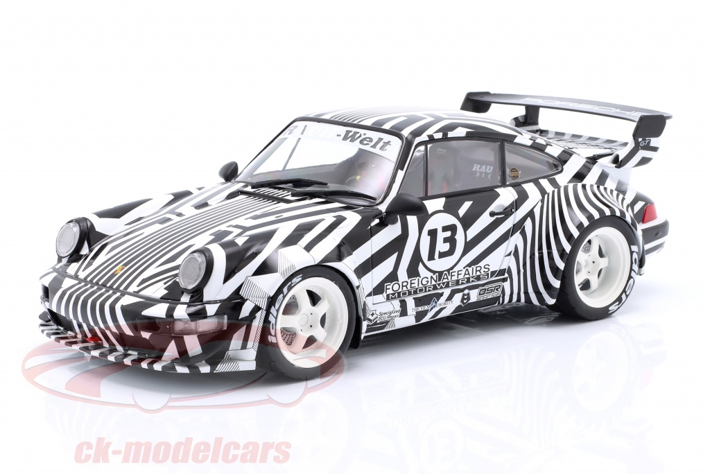 Solido 1:18 Porsche 911 (964) RWB Rauh-Welt THE ZEBRA 2022 white ...