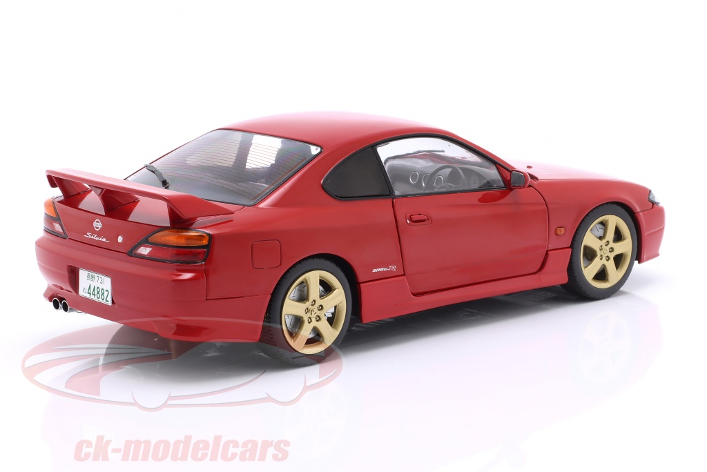 Solido 1:18 Nissan Silvia S15 Spec-R Aero year 1999 flame red S1812202 model car S1812202 ...