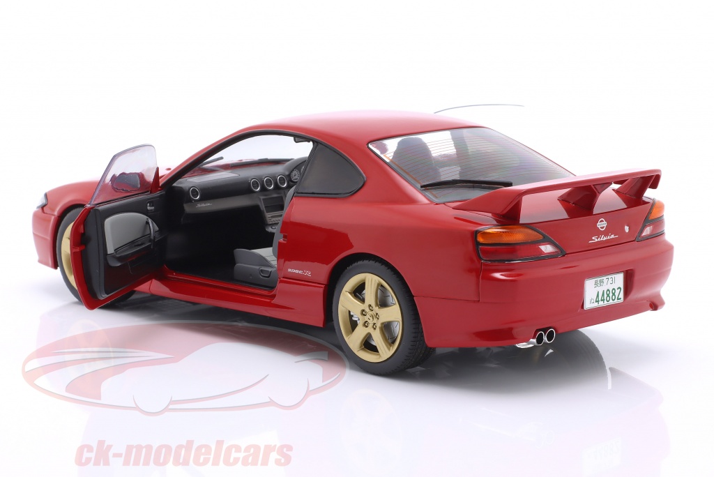 Solido 1:18 Nissan Silvia S15 Spec-R Aero year 1999 flame red S1812202 model car S1812202 ...