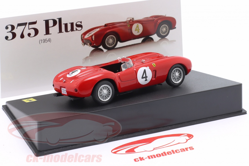 Altaya 1:43 Ferrari 375 Plus #4 1954 красный CK94589 модель автомобиль ...