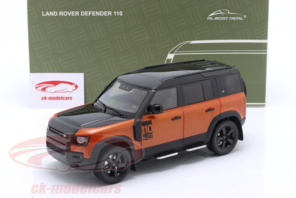 Almost Real 1:18 Land Rover Defender 110 year 2020 orange / black ...