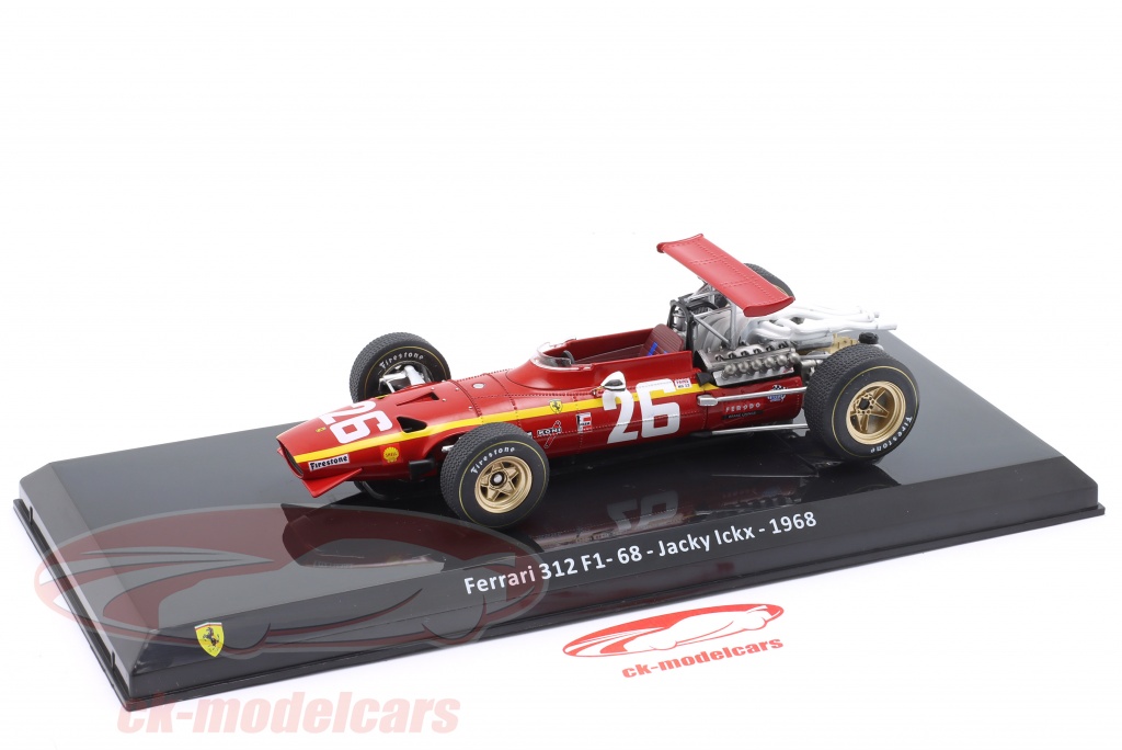 Premium Collectibles 1:24 Jacky Ickx Ferrari 312 F1 68 #26 Formula 1 ...