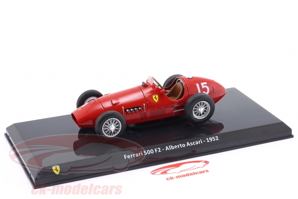Premium Collectibles 1:24 Alberto Ascari Ferrari 500 F2 #15 Formula 1 World Champion 1952 ...