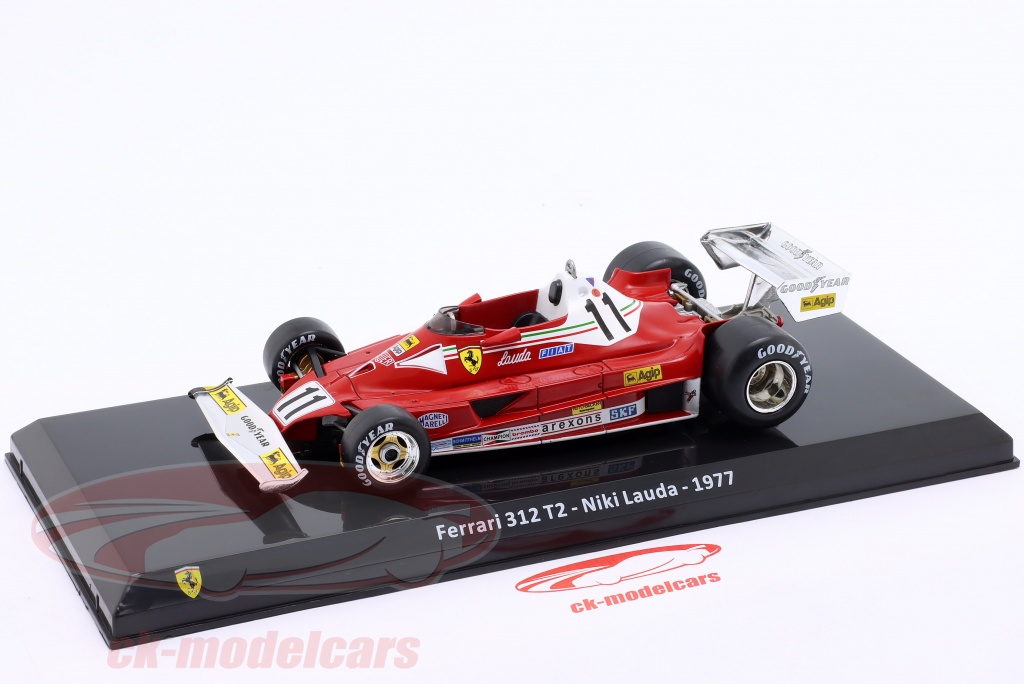 Premium Collectibles 1:24 Niki Lauda Ferrari 312 T2 #11 Formula 1 World Champion 1977 FER2025-34 ...