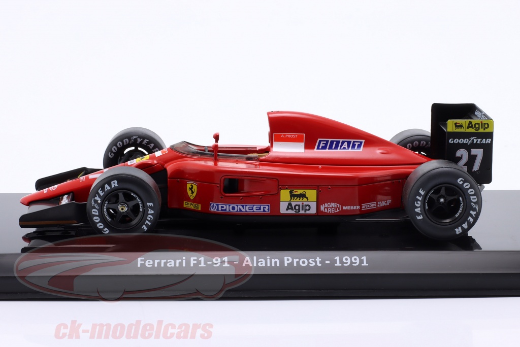 Premium Collectibles 1:24 Alain Prost Ferrari F1-91 #27 Formula 1 1991 ...